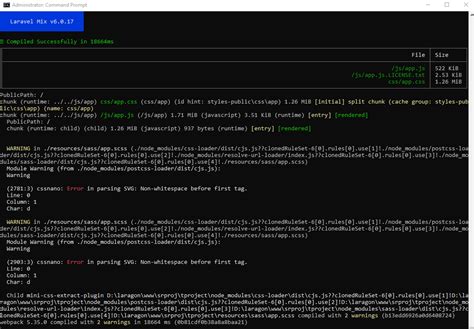 Bug Laravel 8 Vue Cssnano Error In Parsing Svg Non Whitespace Before First Tag · Issue