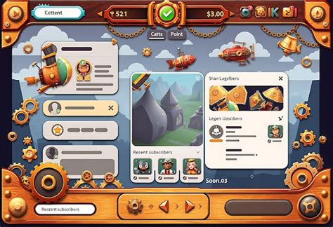 Cute Steampunk Layout For A Steampunk Gamer Featuring Metallic Colors