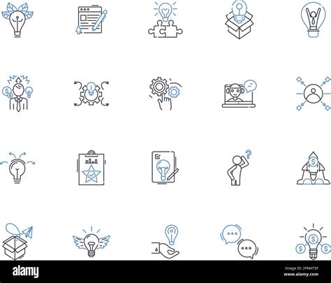 Idea Generation Outline Icons Collection Ideas Generation