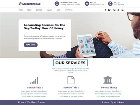 Finance Accounting Professional Wordpress Theme For Finance And Accounting Businesses