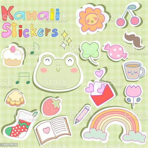 어린이를위한 벡터 일러스트레이션이있는 카와이 다양한 세트 0명에 대한 스톡 벡터 아트 및 기타 이미지 0명 개체 그룹 귀여운 Istock