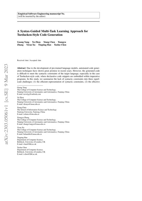 Pdf A Syntax Guided Multi Task Learning Approach For Turducken Style