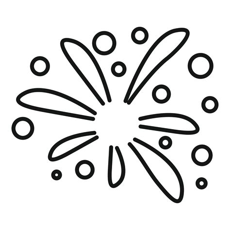 Party Firework Icon Outline Vector Anniversary Event 15156527 Vector Art At Vecteezy
