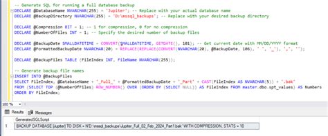 Sql Server Scripts To Backup Databases Dbasco