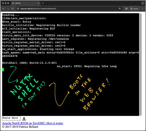 Github Lupyuennuttx Tinyemu Apache Nuttx Rtos In The Web Browser