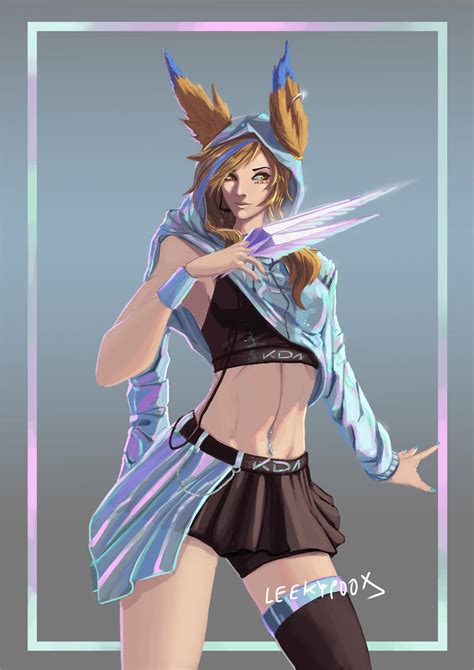 Kda Xayah By Leekypooart On Deviantart