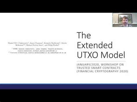 Extended UTXO Model -- A brief overview video for those that want to learn more about the ...