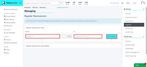 How To Add A Custom Name Server Ns Knowledge Hub Fast Panda