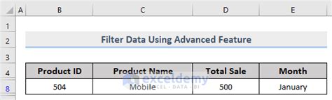 How To Perform Custom Filter In Excel 5 Ways Exceldemy