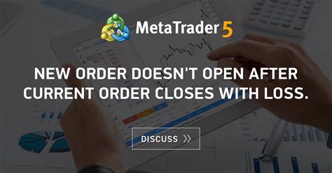 New Order Doesnt Open After Current Order Closes With Loss Stop