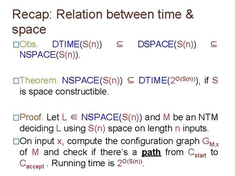 Computational Complexity Theory Lecture 8 Savitchs Theorem Pspace