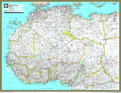 Northwest Africa Map