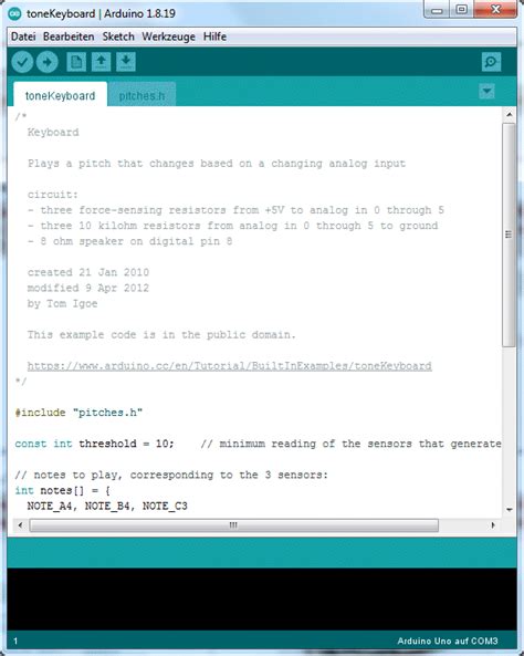 ARDUINO Serieller Monitor