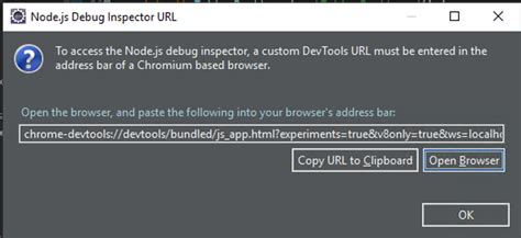 svt eclipse nodejs debugging popup open browser button · issue 3114