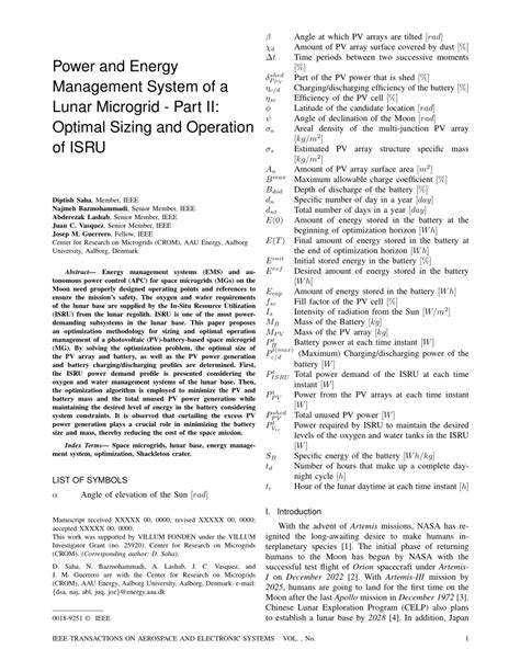 Pdf Power And Energy Management System Of A Lunar Microgrid Part Ii Optimal Sizing And
