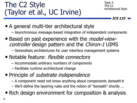 ppt the c2 architectural style powerpoint presentation free download