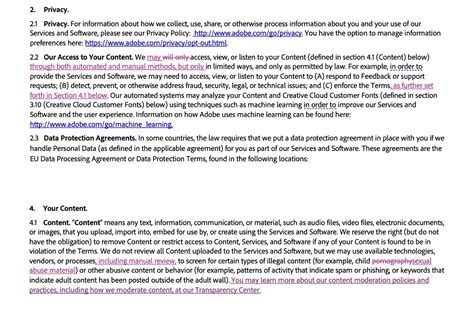 Adobe Clarifies Terms Of Use Reaffirms User Privacy Iphone In Canada