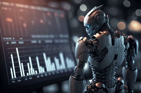 Robot Chart Analysis Stock Illustrations 908 Robot Chart Analysis