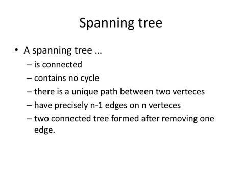 PPT Spanning Tree And An Application In Game Bridg It PowerPoint Presentation ID