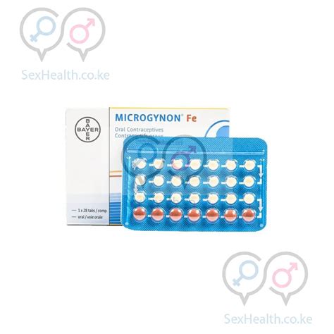Microgynon Fe Contraceptive Pills W Iron 28s Sex Health Kenya