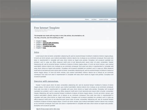 Free Htmlcss Templates For Downloading Bladed Free Html Templates