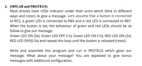 Mplab And Proteus Most Drones Have Leds Indicator