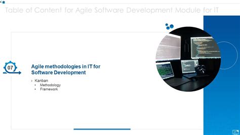 Agile Software Development Module For IT Powerpoint Presentation Slides Presentation Graphics