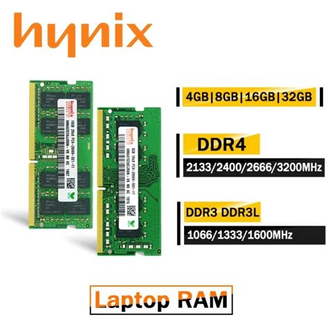 hy nix memori notebook ram laptop 32gb 16gb 8gb 4gb ddr4 ddr3 ddr3l pc4