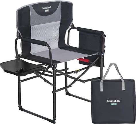 Sunnyfeel Camping Directors Chair Heavy Duty Oversized Portable