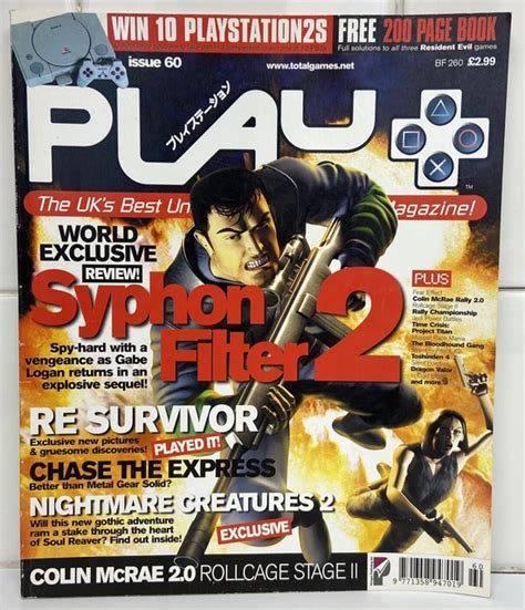 Play Unofficial Playstation Magazine Issue 60 Ps1 Syphon Filter 2 Guide Cheats £799 Picclick Uk