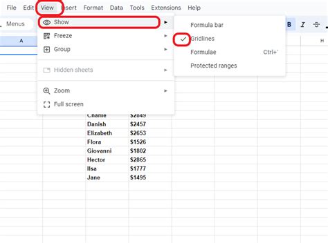 How To Remove Gridlines In Google Sheets Pictorial Guide