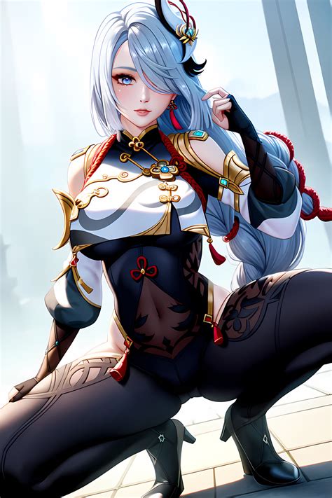 Rule 34 Ai Generated Anime Style Big Breasts Black Legwear Blue Hair