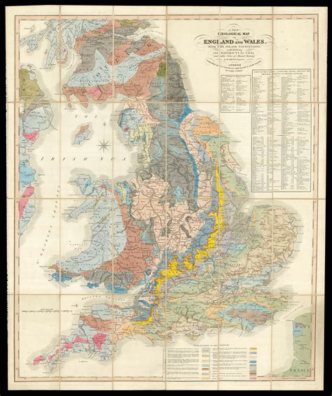 Rare Reduction Of William Smiths Seminal Geological Map Daniel