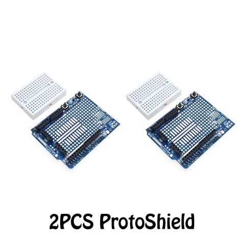 Uno Proto Shield Prototype Expansion Board With Syb 170 Mini Bread