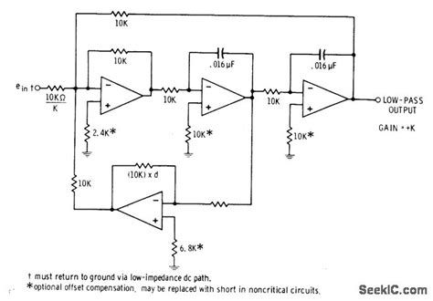 1 KHz VARIABLE GAIN STATE VARIABLE Basic Circuit Circuit Diagram SeekIC Com