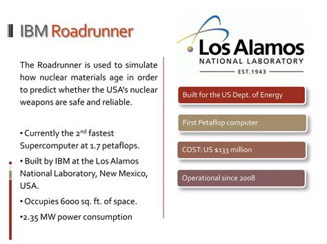 Ibm Roadrunner Architecture Pptx Operating Systems Computer