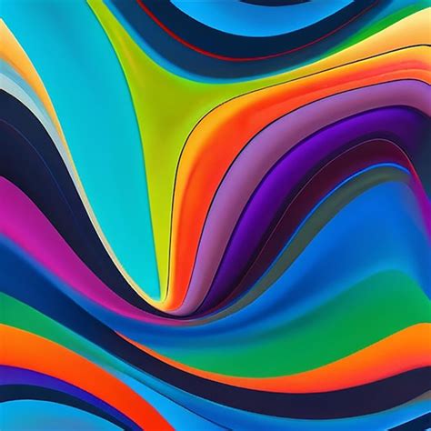 Premium Photo Colorful Fluid Dynamics For Background With Ai Generative
