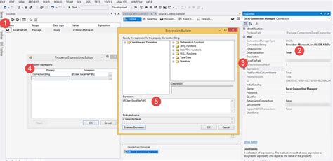 Ssis I Cant Set Varibales At Path Of Excel Connection Manager