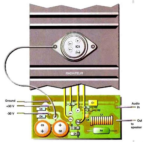 100 Watt Amplifier Circuit Diagram Using LM12 IC Homemade Circuit Projects