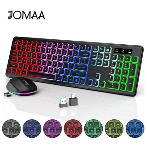 Jomaa Keyboard Combos Wireless 24g Type C Keyboard And Mouse Set