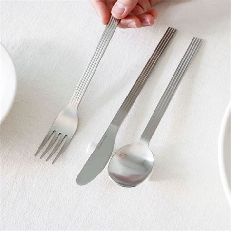 플리츠 올스텐 커트러리 양식기세트 3p 숟가락 포크 나이프 홈플러스 택배배송