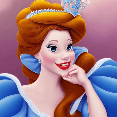 Disney Princess Belle Cinematic Graphic Creative Fabrica