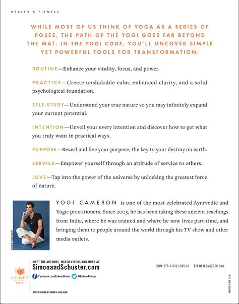 The Yogi Code Book By Yogi Cameron Official Publisher Page Simon And Schuster Au