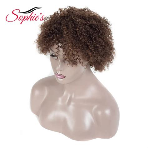 Короткие парики из человеческих волос Sophie для черных женщин парики из человеческих волос