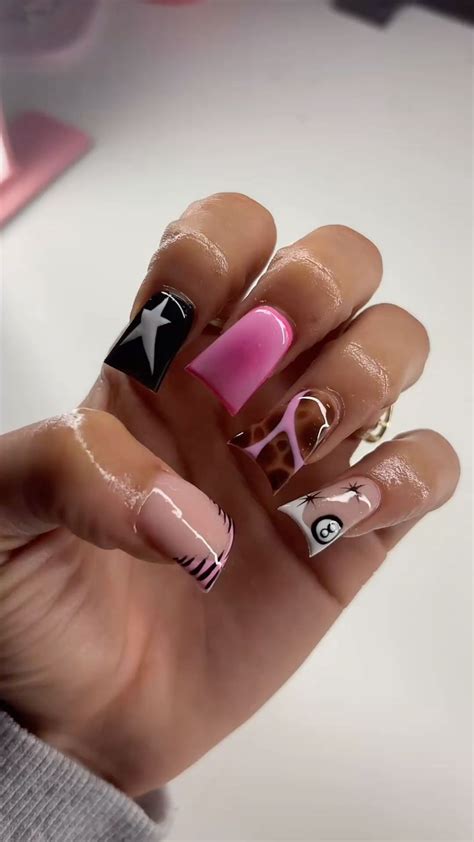 Nail Inspo In 2025 Square Acrylic Nails Unique Acrylic Nails