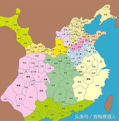 东汉十三州一部详细地图：各州所辖各郡、封国明细 每日头条