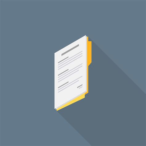 Document Isometric Right View Icon Vector Isometric Flat Style Vector Illustration