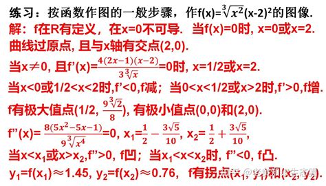 一个比较复杂的函数图像的画法，画函数图像一般步骤的应用 知乎