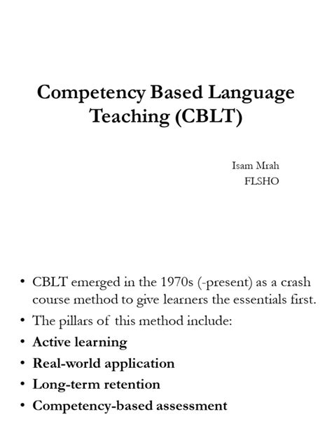 Competency Based Approach Pdf Learning Procedural Knowledge