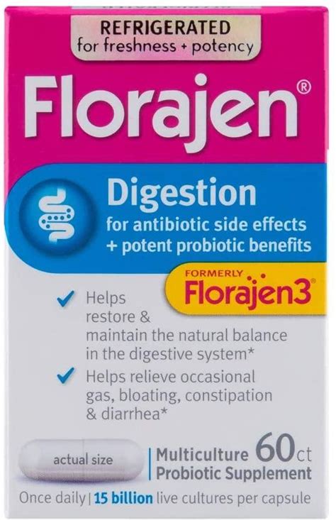 Florajen Digestion 60ct Formerly Florajen 3 Epothex
